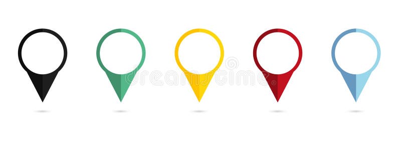 Pin Map Location Icons. Location Map Icon. Vector Illustration. Map Pin ...