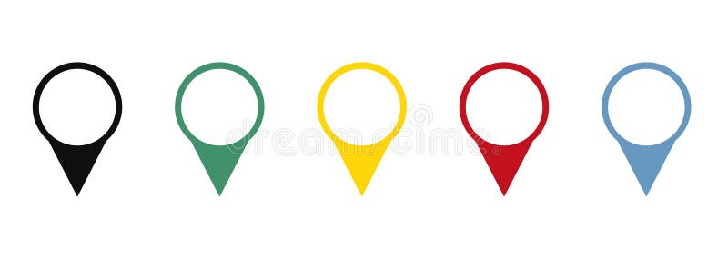 Pin Map Location Icons. Location Map Icon. Vector Illustration. Map Pin ...