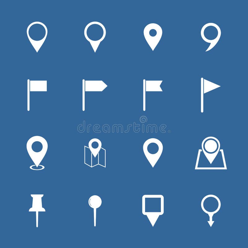 Maps Icon Include Map Location Marker Navigation Route Maps Direction ...