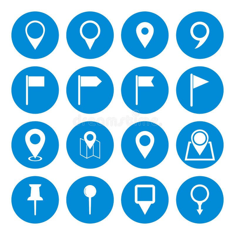 Maps Icon Include Map Location Marker Navigation Route Maps Direction ...