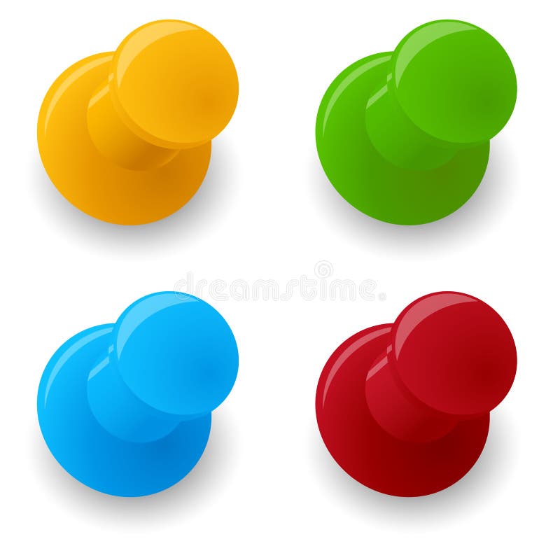 Pin needles colored stock vector. Illustration of office - 61982093