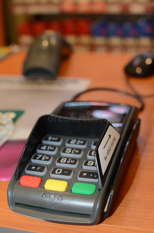 Pinpad and terminal stock photo. Image of finance, bank - 8818388