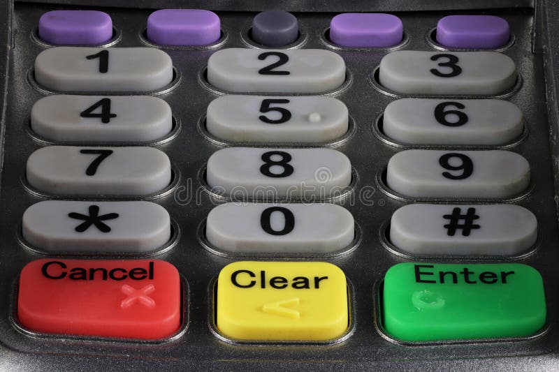 PIN pad stock image. Image of machine, card, sale, commerce - 343665827