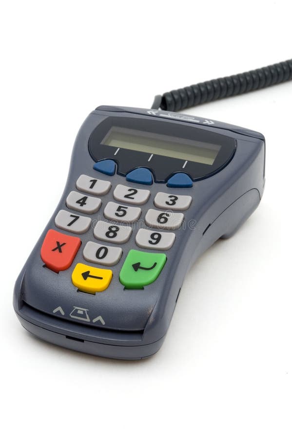 PIN-pad Reader of POS-terminal Stock Photo - Image of charge, discount ...