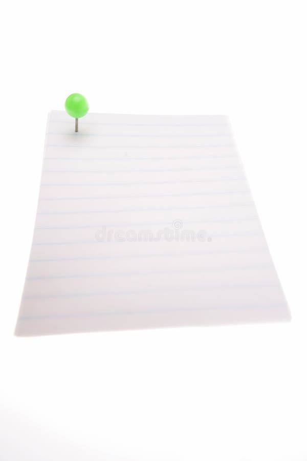 Pin & paper stock image. Image of concept, inside - 3352709