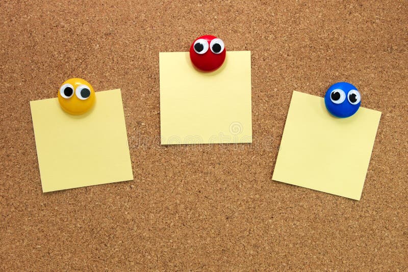 Pin Board Texture For Background, Corolful Pins And Sticky Notes Stock ...