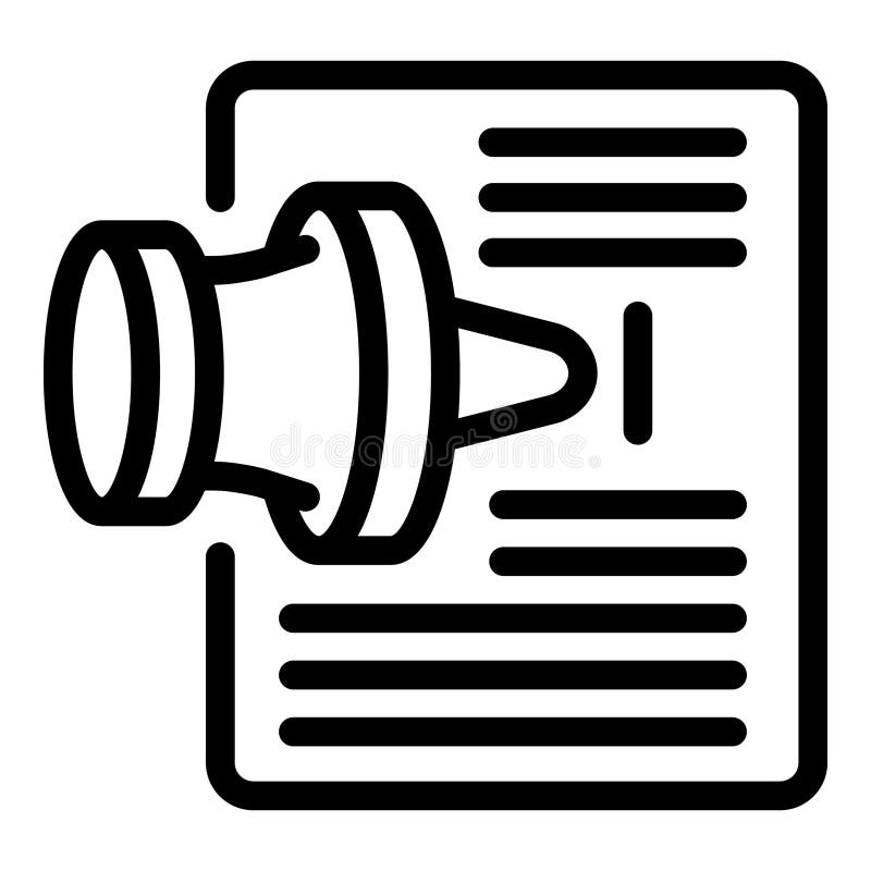 Pin Paper Document Icon Outline Vector. Board Group Stock Illustration ...