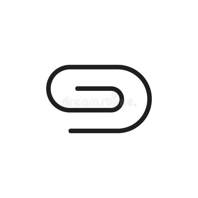 Pin Paper Loop Spiral Symbol Logo Vector Stock Vector - Illustration of ...