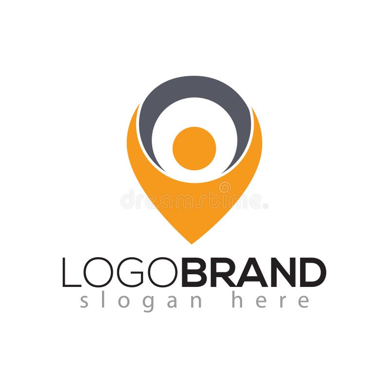 Pin People Logo Vector Element. Pin Location Logo Template Stock Vector ...
