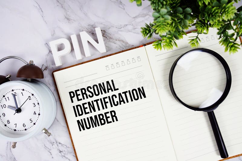 PIN - Personal Identification Number Acronym on Notepad, Business ...
