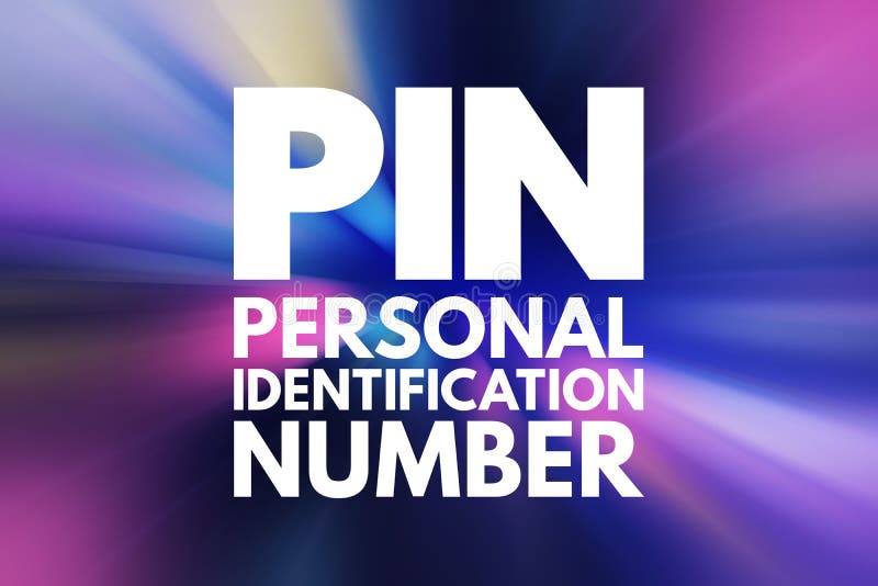 Personal Identification Number Stock Illustrations – 521 Personal ...
