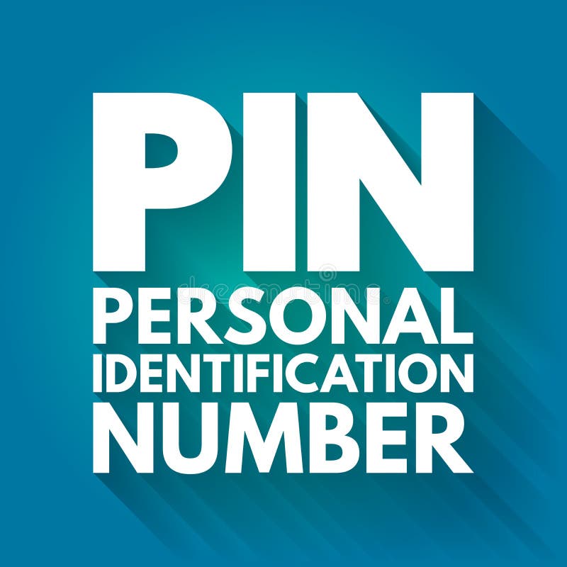 Personal Identification Number Pin Stock Illustrations – 124 Personal ...