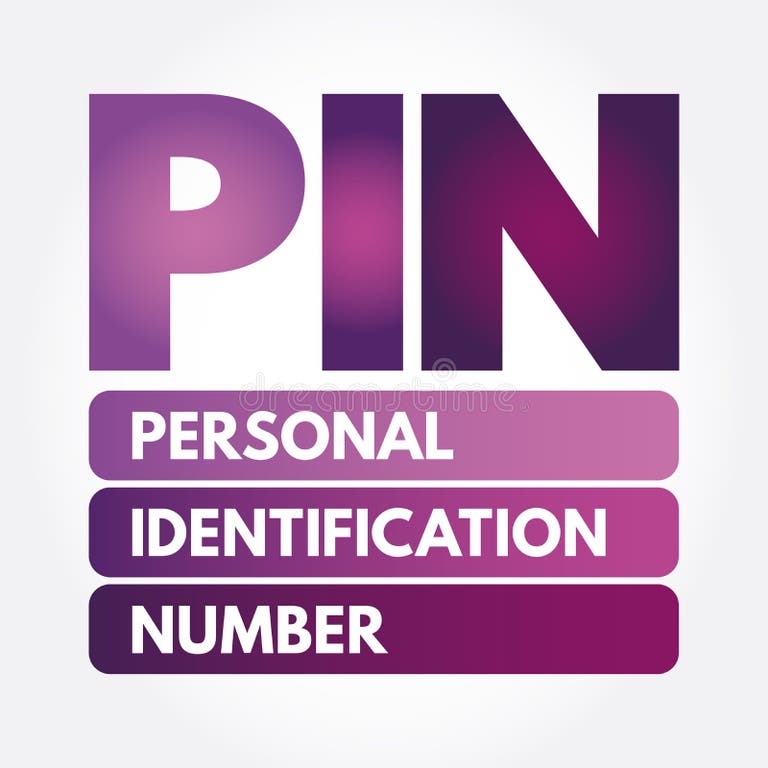Personal Identification Number Pin Stock Illustrations – 127 Personal ...