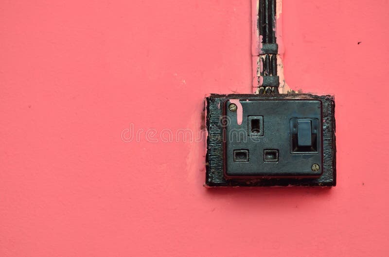 3 pin plug socket stock photo. Image of detail, building - 33628474