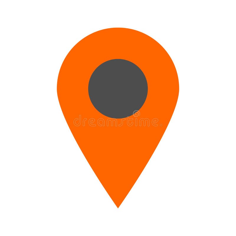 Pin Point Icon. Green Map Location Pointer Isolated on White Background ...