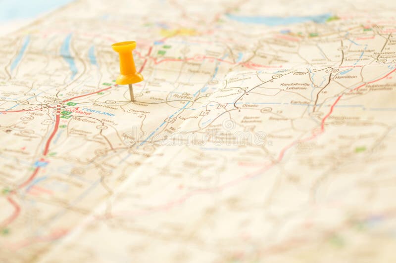 Pin Point Map Route stock photo. Image of planning, direction - 207161796