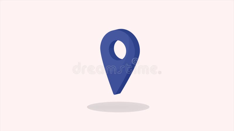 Pin Pointer Location Isometric Animation Stock Video - Video of marker ...