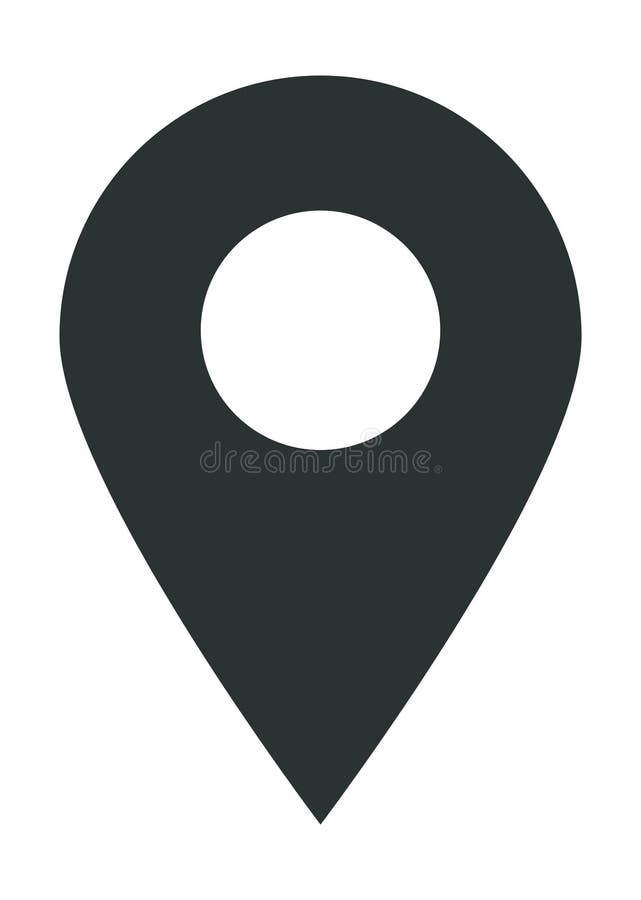 Pin pointer location stock vector. Illustration of travel - 215479647