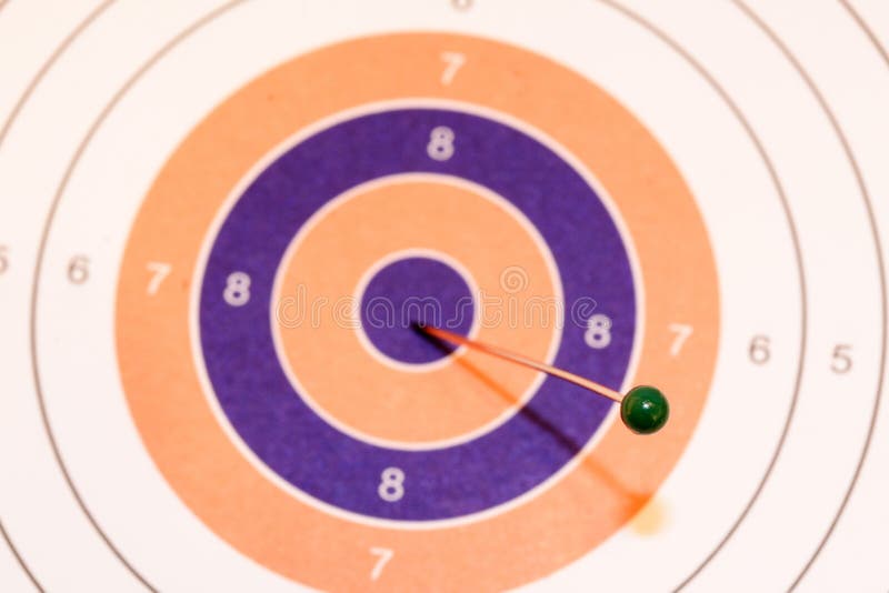Pin on Target stock photo. Image of macro, sights, target - 22459004
