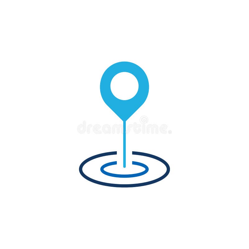 Pin Target Logo Icon Design Stock Vector - Illustration of local ...