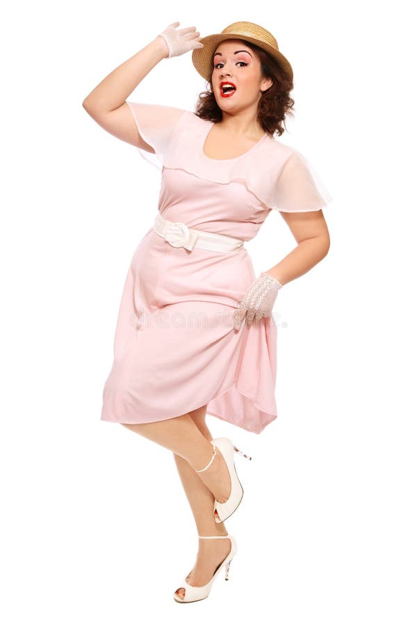 Plus-size pin-up stock photo. Image of model, femininity - 14792192