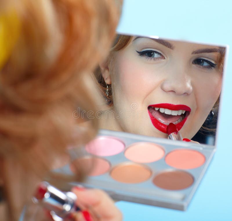 Pin-up girl stock photo. Image of face, cute, retro, beautiful - 13392442