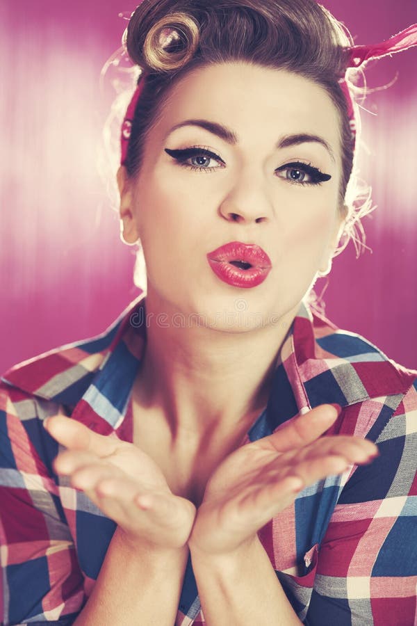 Pin Up Girl Blowing Kiss Stock Photos - Free & Royalty-Free Stock ... Pin Up Girl Blowing Kiss Stock Photos - Free & Royalty-Free Stock ...