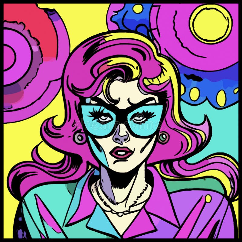 Pin-up Illustration. for Use in Graphics, Logos, T-shirt Prints Stock ...