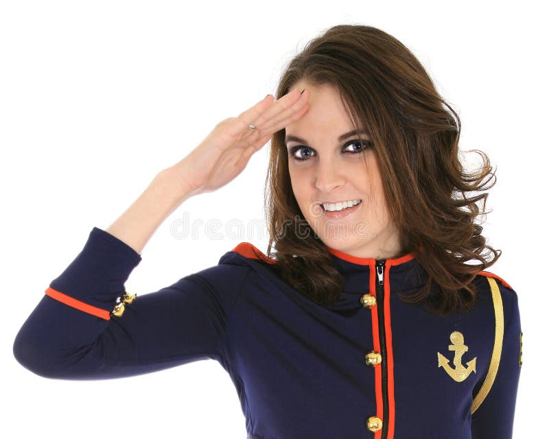 Pin Up Model in Sailor Outfit Stock Photo - Image of background, outfit ...
