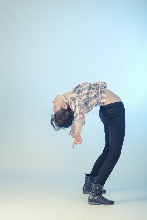 Pin up twisted back stock image. Image of model, body - 39236003