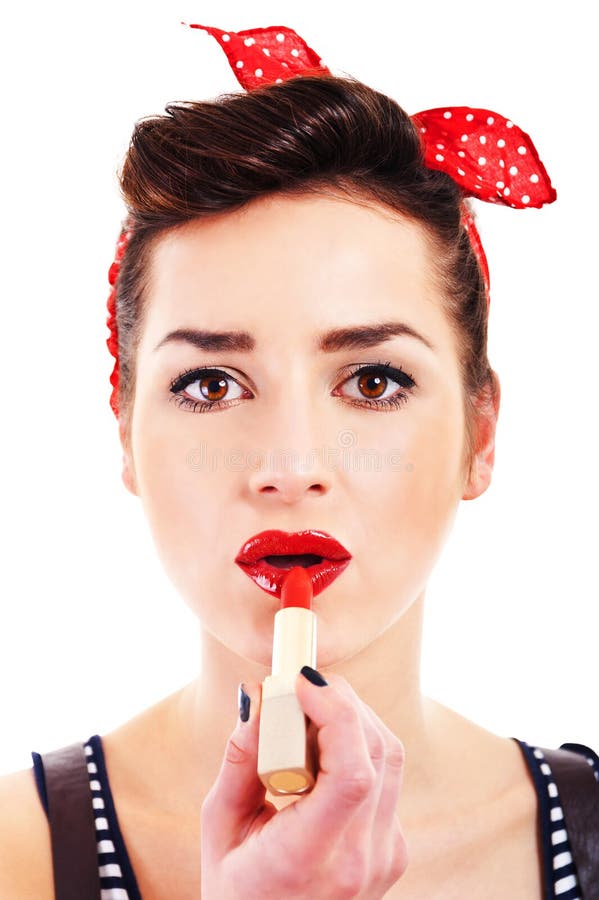 Retro pin-up stock photo. Image of girl, garter, corset - 29419342