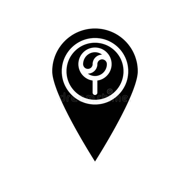 Pin Vector Illustration, Isolated Solid Stye Icon Stock Vector ...