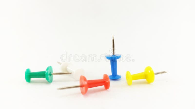 A pin on a white stock photo. Image of office, thumbtack - 177666086
