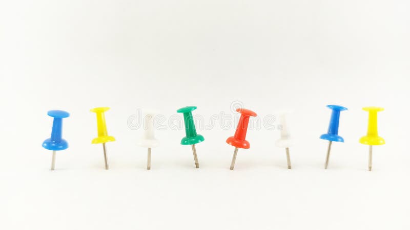 A pin on a white stock image. Image of pushpin, needle - 177664509