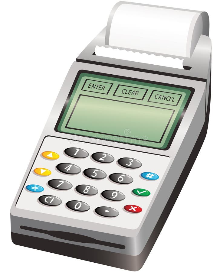 PIN wireless card reader stock vector. Illustration of activity - 72534938