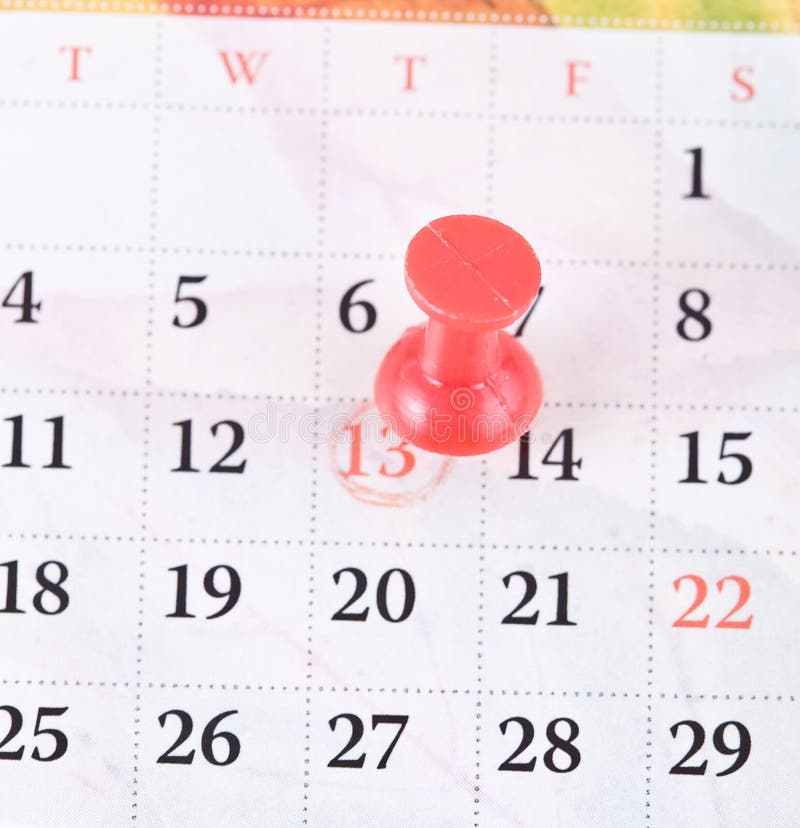 Pin y calendario. imagen de archivo. Imagen de color, macro - 3799979