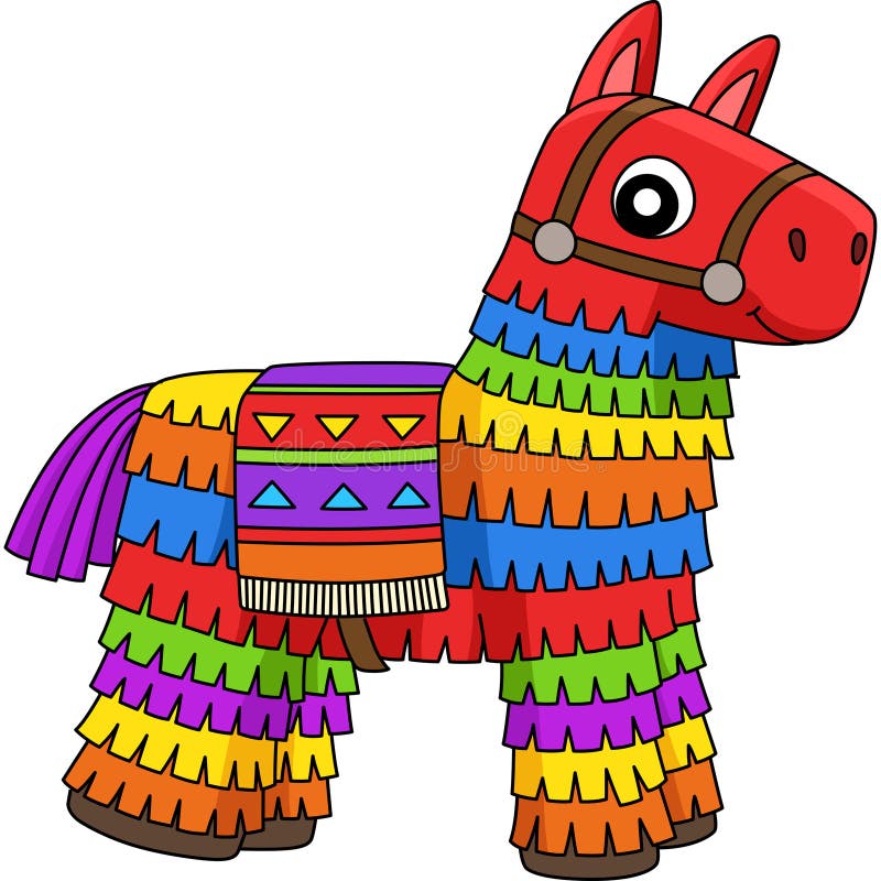 Pinata Cartoon Colored Clipart Illustration Stock Vector - Illustration ...
