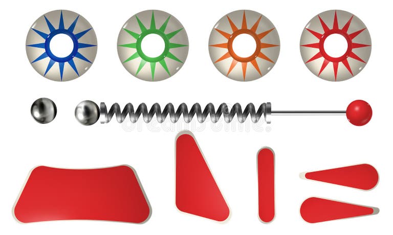 Pinball Flipper Vector Stock Illustrations – 161 Pinball Flipper Vector ...