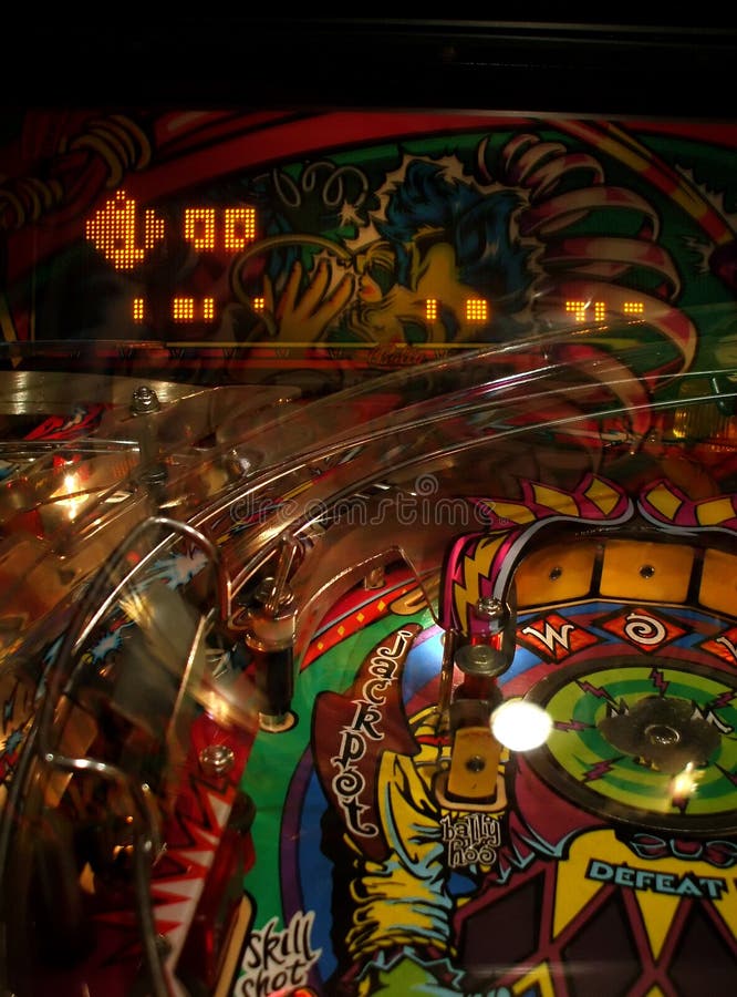 Pinball Game stock photo. Image of nostalgia, gold, glow - 2579088