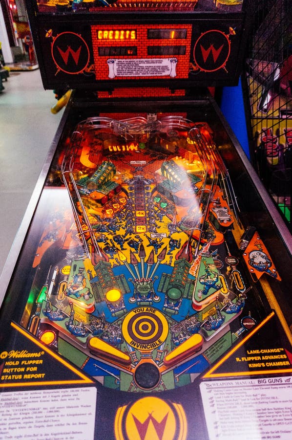 Pinball Game stock photo. Image of nostalgia, gold, glow - 2579088