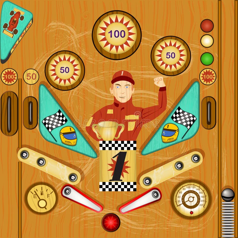 Pinball machine stock illustration. Illustration of gamble - 17803294