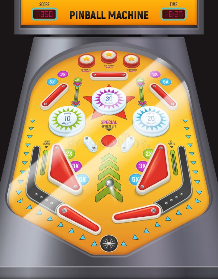 Pinball Machine Stock Illustrations – 247 Pinball Machine Stock ...