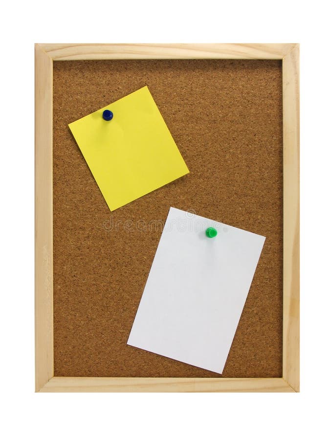 Pinboard - Notice board stock image. Image of blank, brown - 17680613