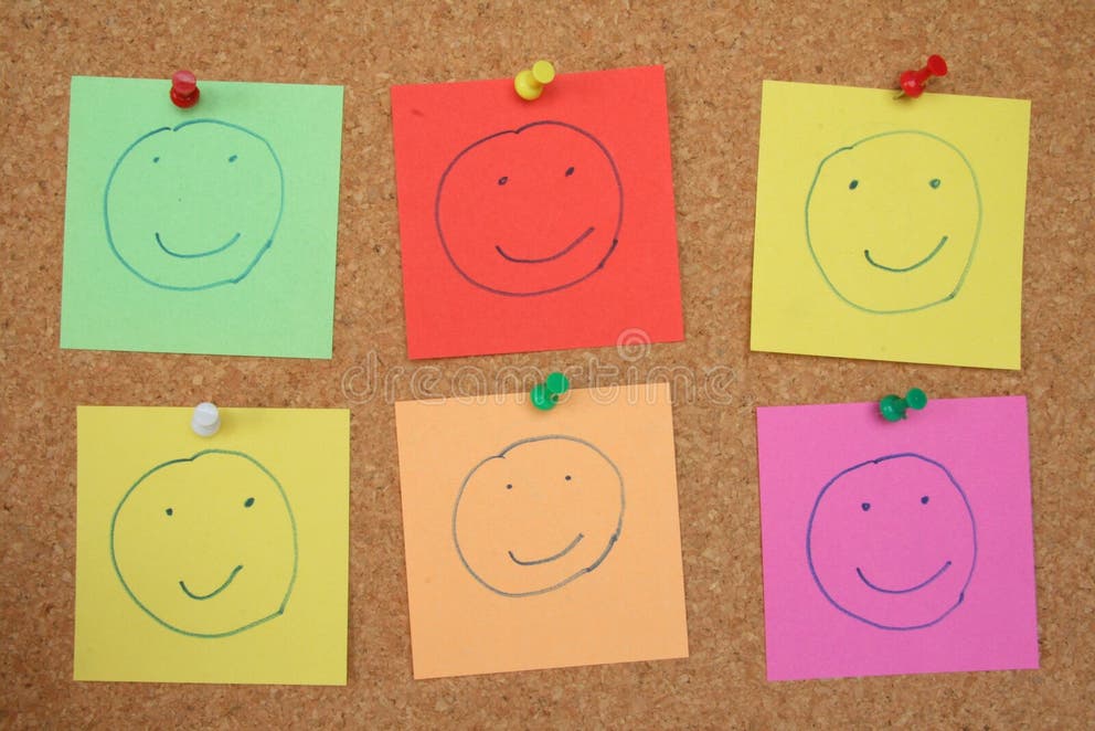 Pinboard smileys stock photo. Image of express, cheerful - 7977326