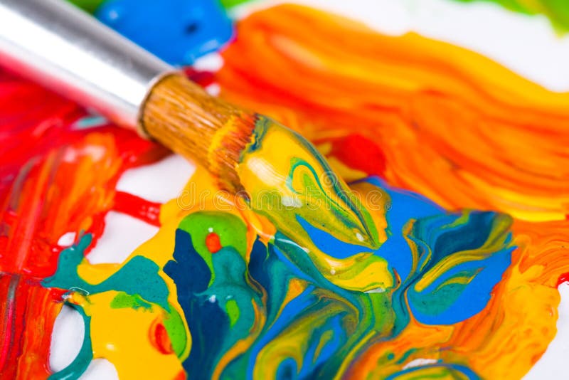 Pinceau d'artiste image stock. Image du expression, imagination - 6073463