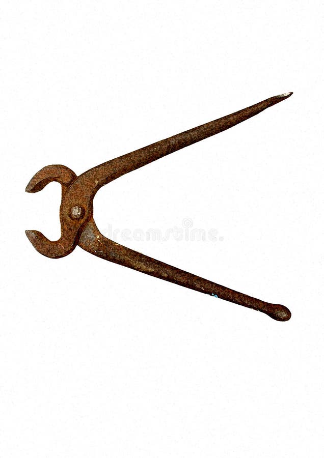 Pincers illustration stock photo. Image of pincers, nail - 54104482