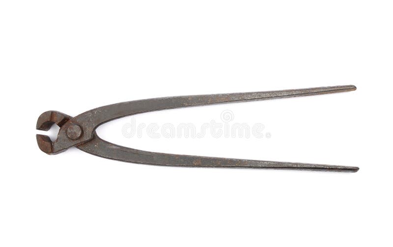 Pincers on white stock image. Image of pincer, metal - 73175153