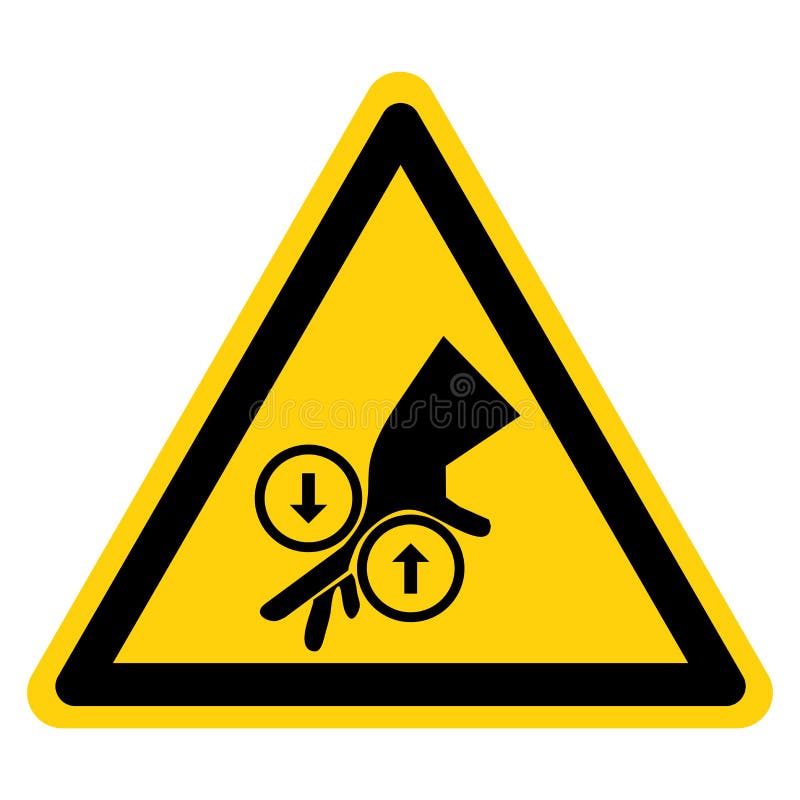 Pinch Hazard Keep Feet on Folding StepsSymbol Sign, Vector Illustration ...