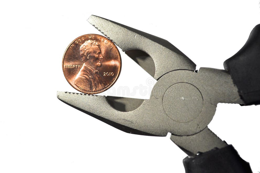 Pinch a Penny stock photo. Image of copper, grip, finance - 16597822