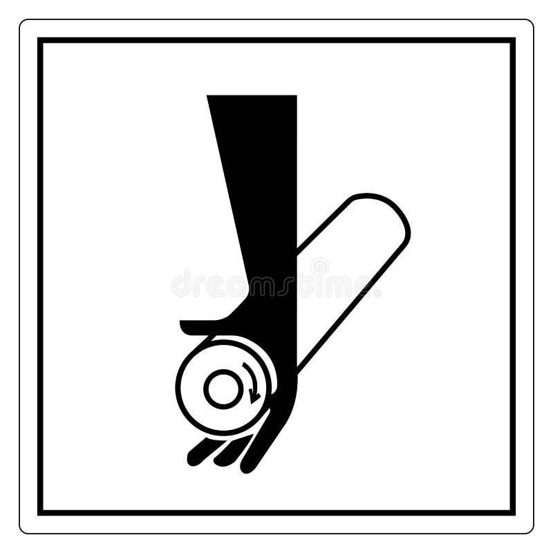 Pinch Point Symbol Sign, Vector Illustration, Isolate on White ...